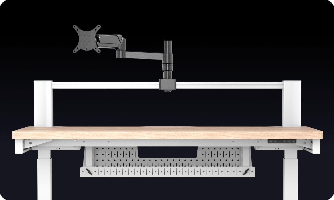 Platform:4 Elevate Desk - Wood, Light Pine Stain